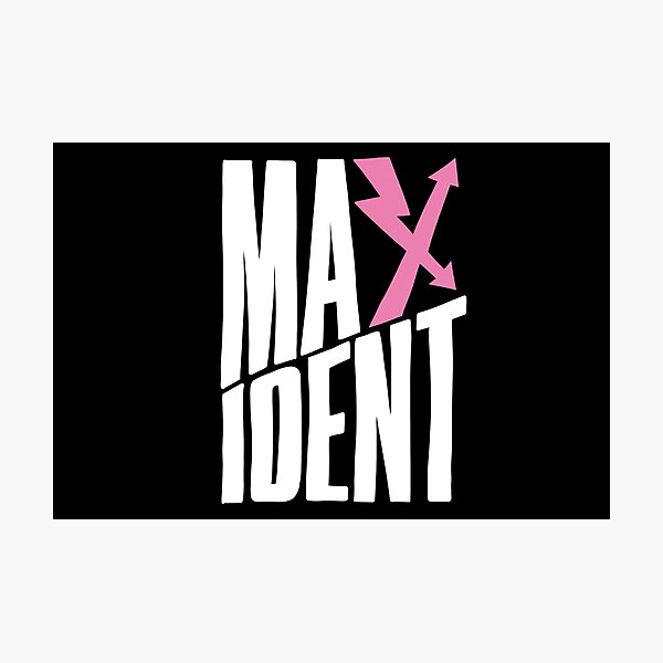 "STRAY KIDS Maxident Logo" Photographic Print for Sale by ...