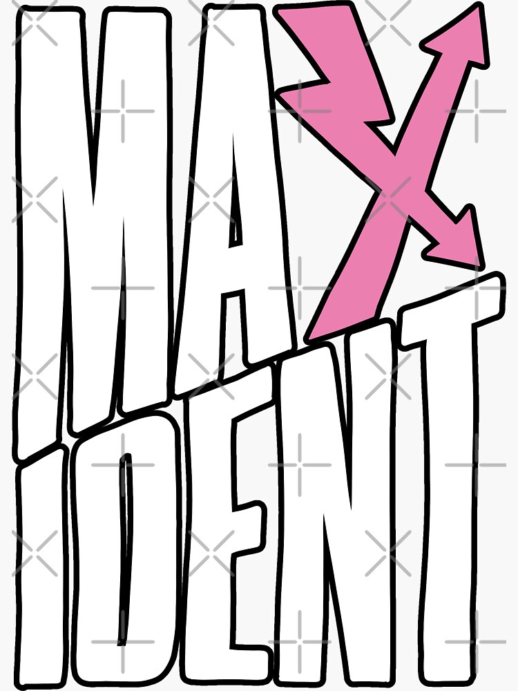 "STRAY KIDS Maxident Logo" Sticker for Sale by LilMissRandom17 | Redbubble