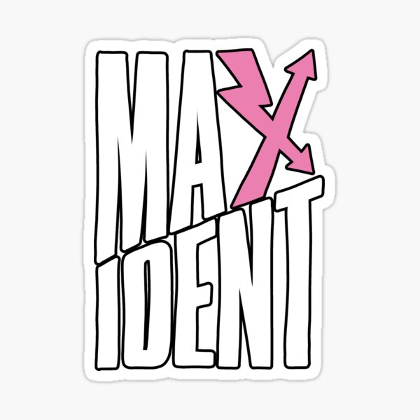 "STRAY KIDS Maxident Logo" Sticker for Sale by LilMissRandom17 | Redbubble
