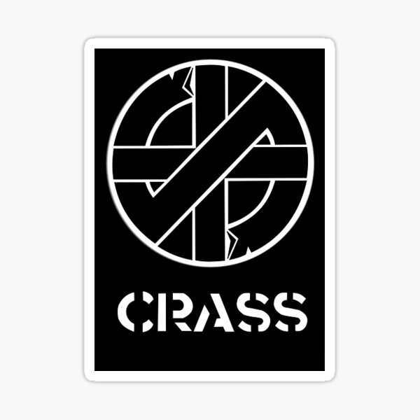 "Crass logo" Sticker for Sale by 501lilspoon * | Redbubble