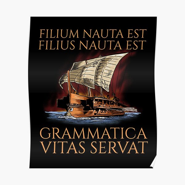 "Grammatica Vitas Servat - Grammar Saves Lives - Ancient Roman History ...