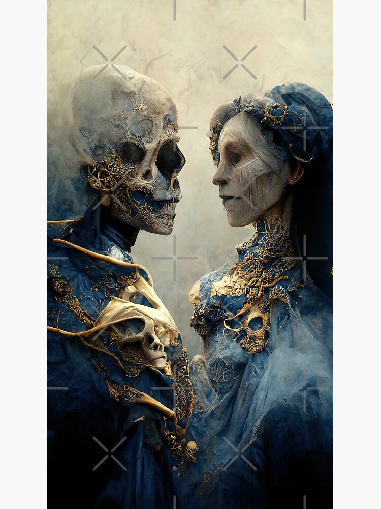 "Royal Skeleton Couple" Poster for Sale by Klents | Redbubble