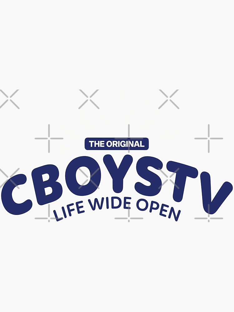 "Cboystv Merch Life Wide Open" Sticker for Sale by BenizMass | Redbubble