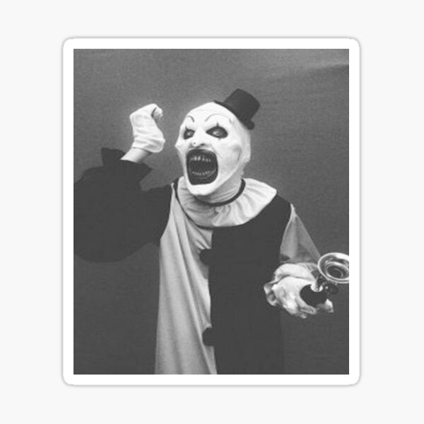 "terrify the terrifier" Sticker for Sale by bestshop4 | Redbubble