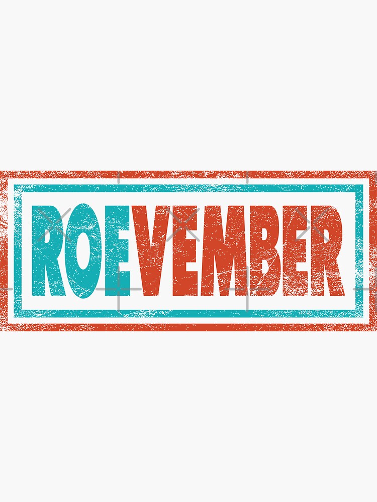 "Vintage Look - Roevember " Sticker for Sale by Whimsical Thinker ...