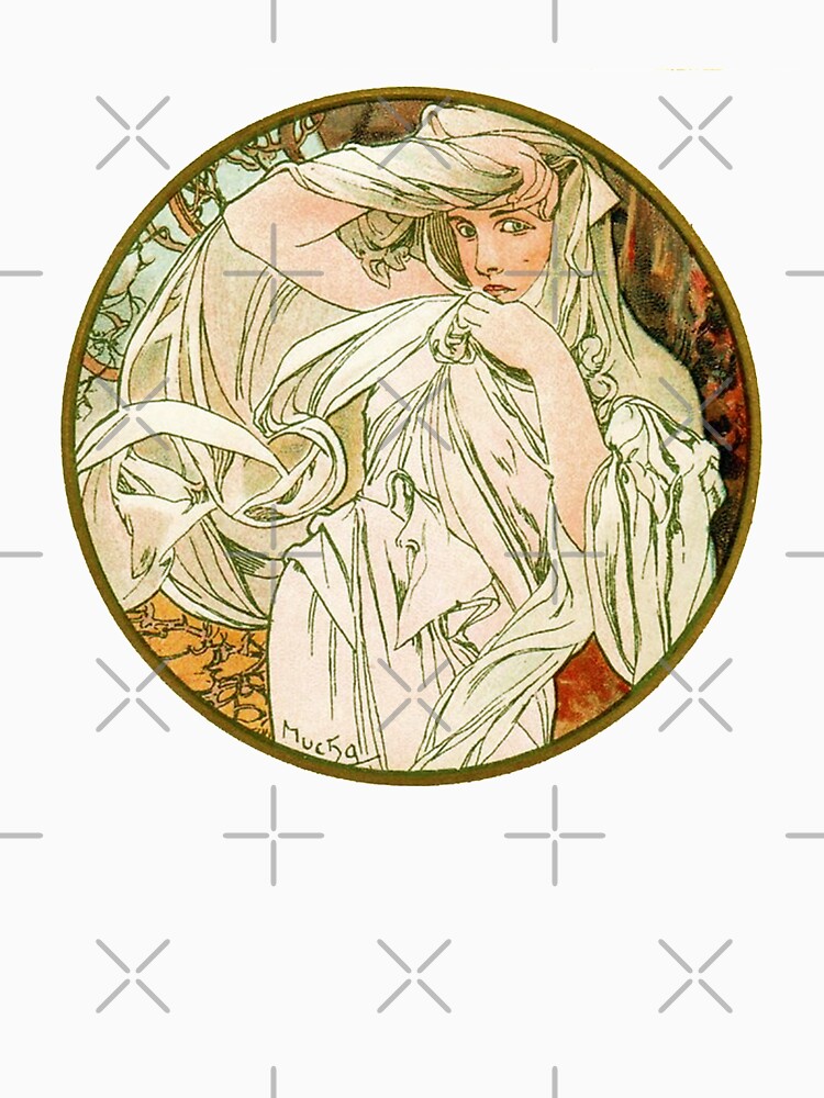 "HD March - from Calendar (1889) by Alphonse Mucha" T-shirt by ...