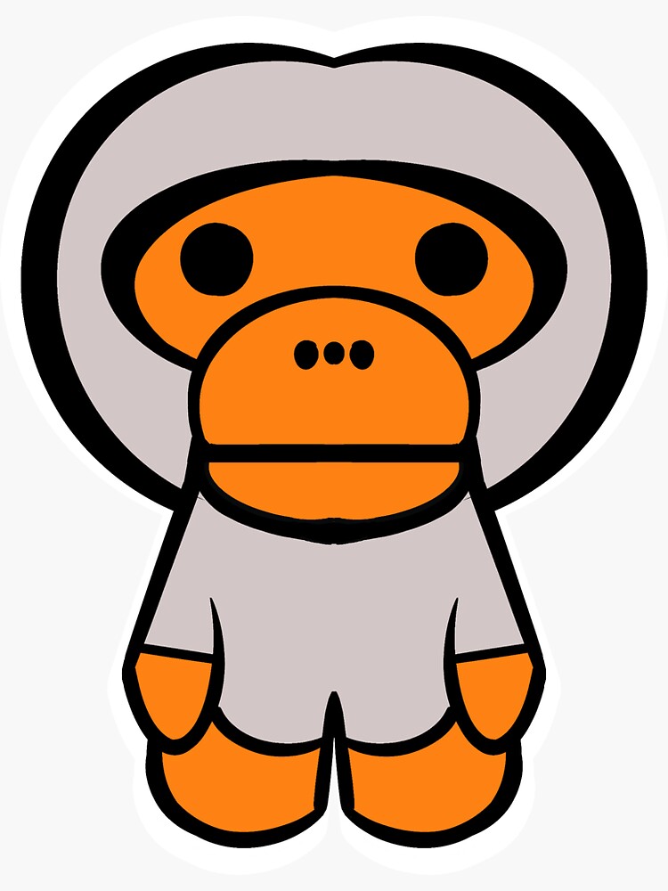 "Monkey Sticker" Sticker for Sale by bilal-aboubi | Redbubble