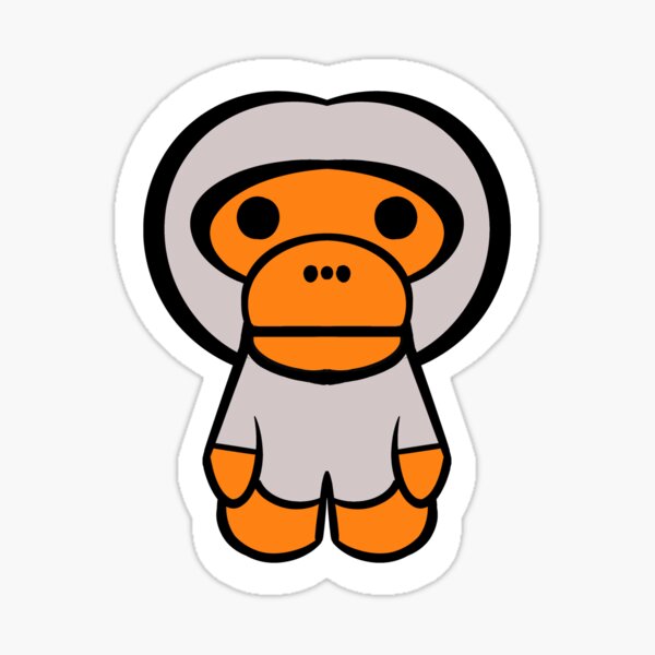 "Monkey Sticker" Sticker for Sale by bilal-aboubi | Redbubble