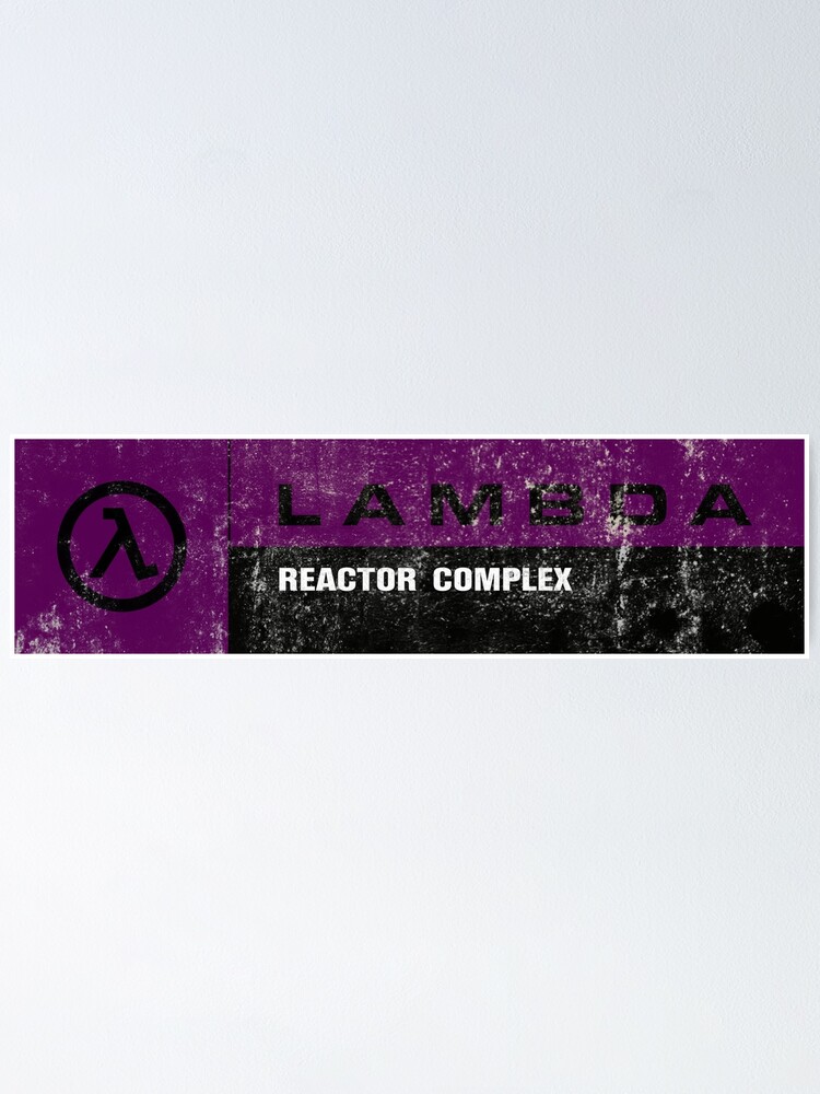 "Half-Life Lambda Complex Reactor Complex Signage - Purple Xeno ...
