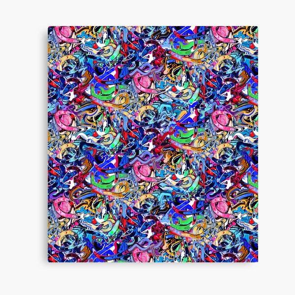 "Colorful Graffiti " Canvas Print for Sale by rlnielsen4 | Redbubble
