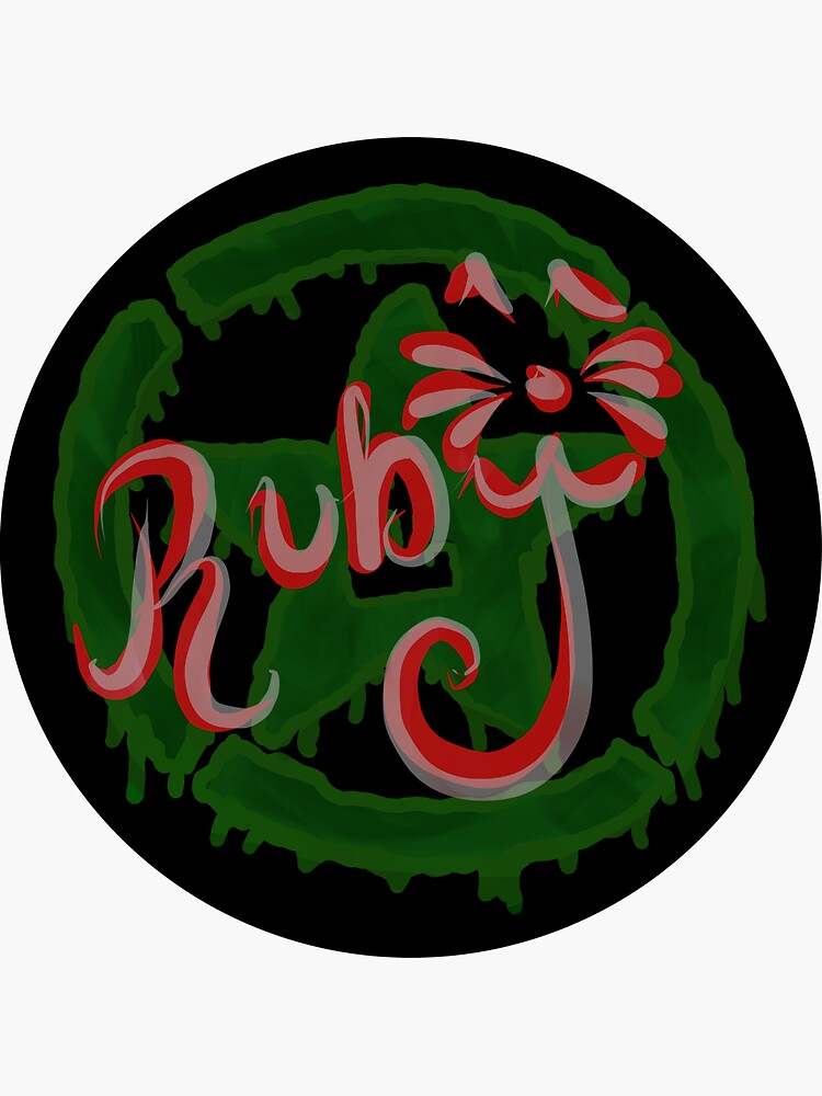 "Ruby Tag" Sticker for Sale by RHDCarts | Redbubble