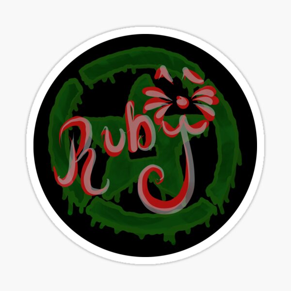 "Ruby Tag" Sticker for Sale by RHDCarts | Redbubble