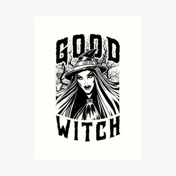 "Good Witch Halloween Wiccan Woman Witchcraft Gothic Pop Art" Art Print ...