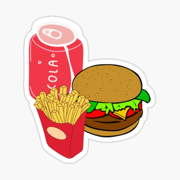 "FOOD " Sticker for Sale by paoilastor | Redbubble