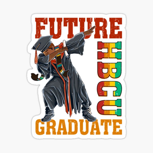 "Future HBCU Graduate Grad BLM Afro American Black Educated" Sticker ...