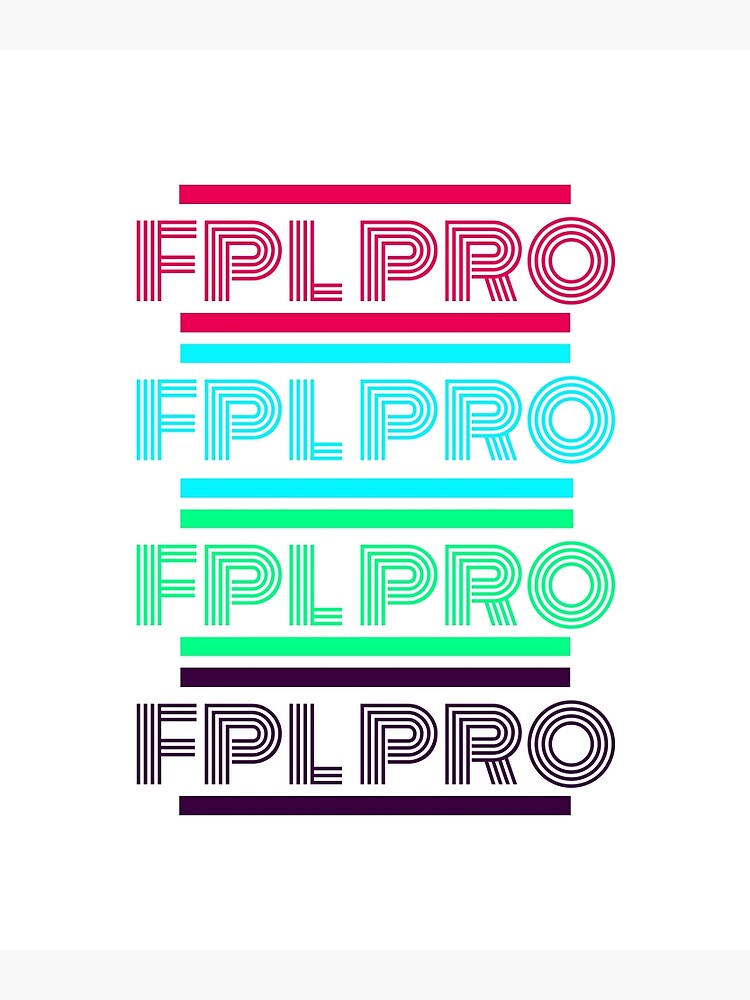 "FPL Pro fpl manager retro text white background text design" Art Print ...