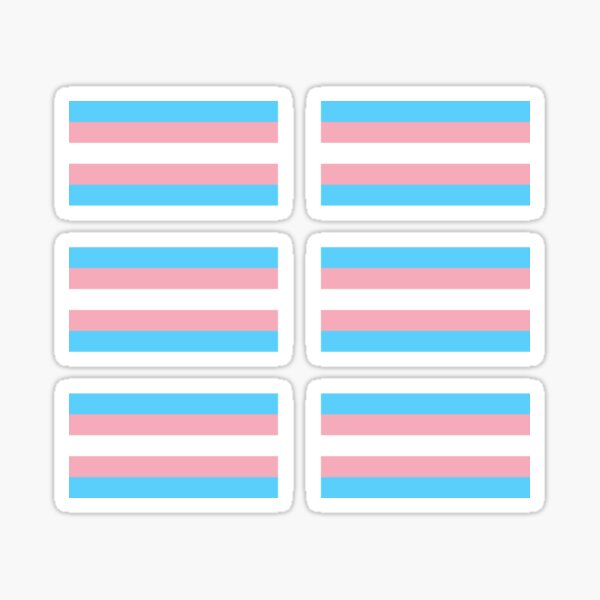 "Trans Flag 6 Pack" Sticker for Sale by DB-Shop | Redbubble