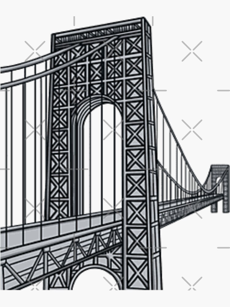 "GWB- Drawing Design" Sticker for Sale by CRC1619 | Redbubble