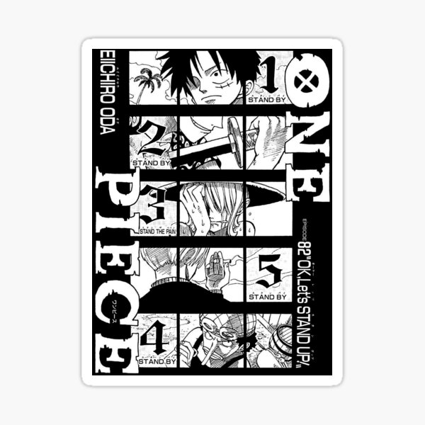 "One Piece - Ruffy, Sanji, Lysop, Nami, Zoro / Zolo, Schwarz-Weiß-Cover ...