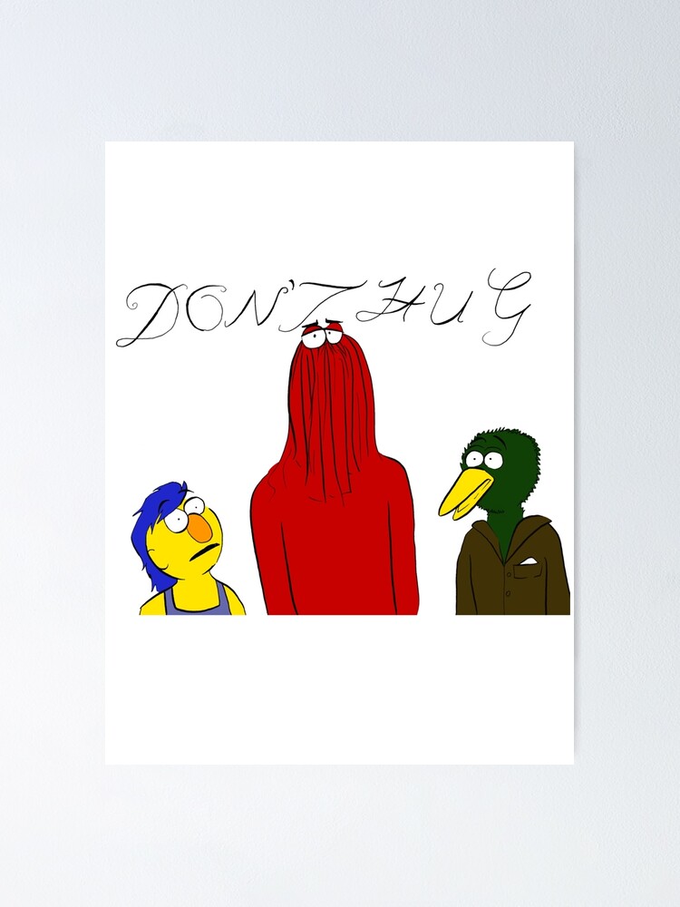 Póster «Don't Hug Me Im Scared, Red Guy Fan art Drawing, DHMIS Fan Gift ...