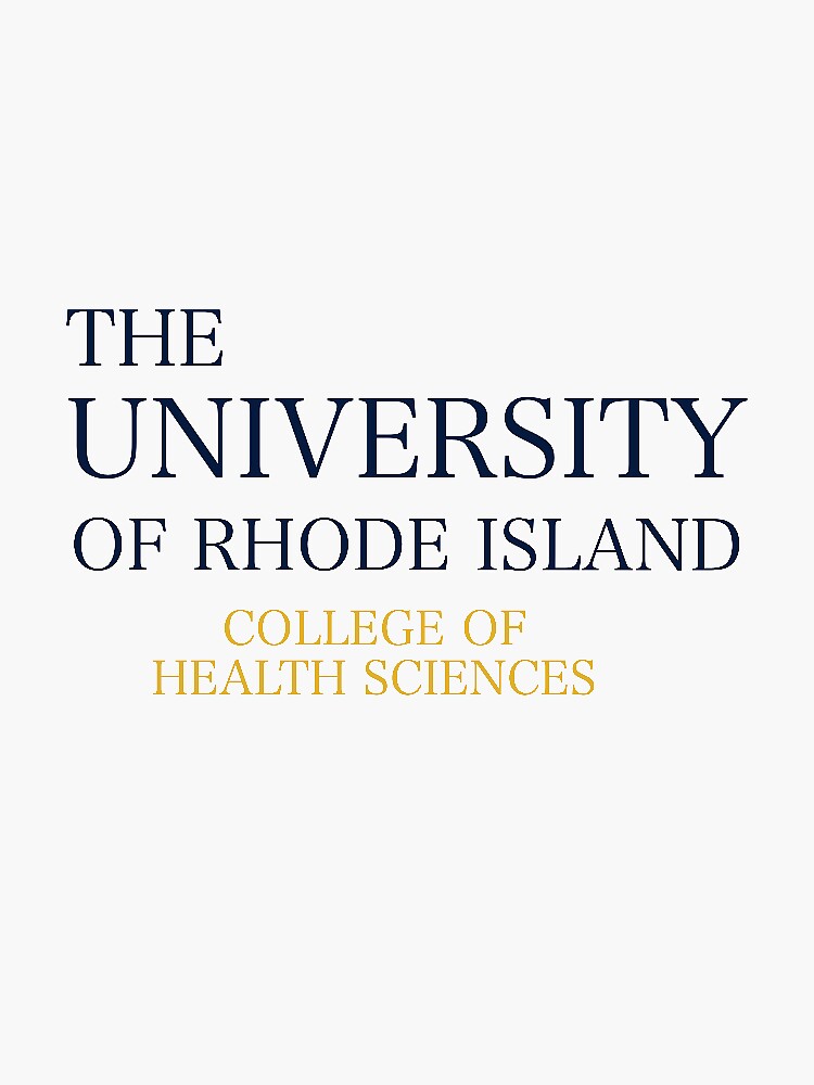 "URI College of Health Sciences" Sticker for Sale by 19mendozaz | Redbubble