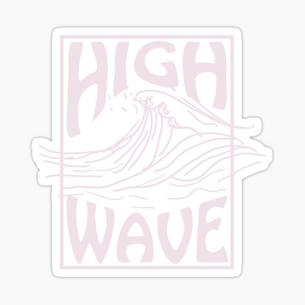 "High Wave Typography beach surf Graphics Typographic Poster Design ...