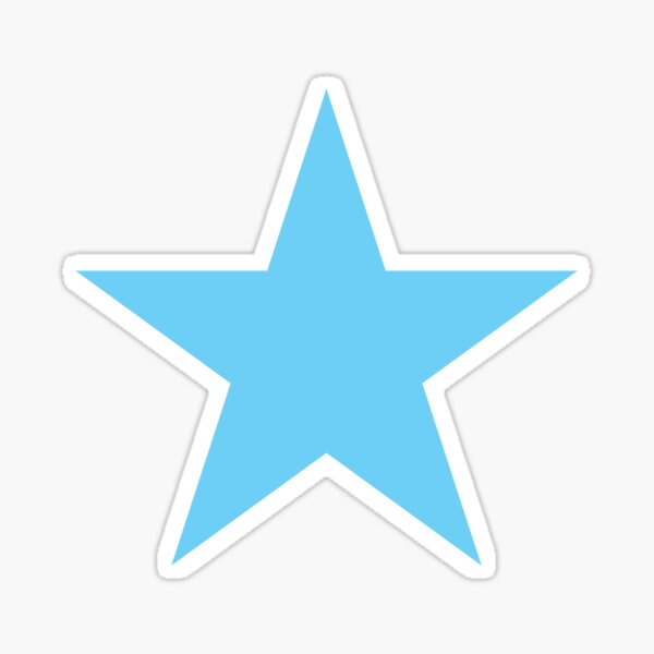 "light blue star" Sticker for Sale by Rcc6111 | Redbubble