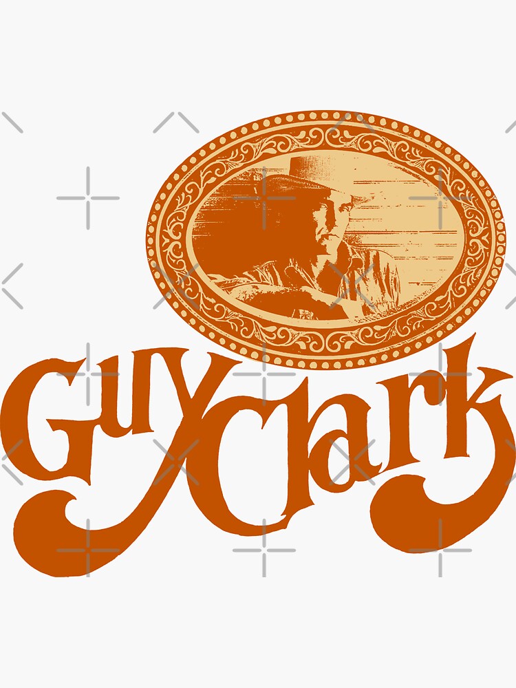 "Guy Clark Country Musician" Sticker for Sale by PixelBuilder | Redbubble