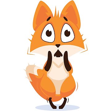 "Scared Fox" Poster for Sale by Style Dash | Redbubble