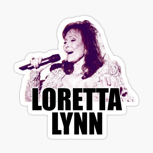 " Loretta Lynn" Sticker for Sale by M-H-connection | Redbubble