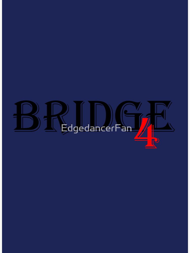 "Bridge 4 logo" Sticker for Sale by EdgedancerFan | Redbubble