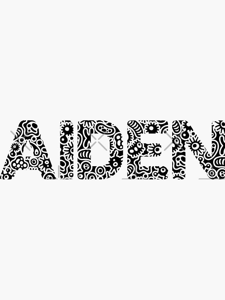"AIDEN NAME" Sticker for Sale by YourStyleB | Redbubble