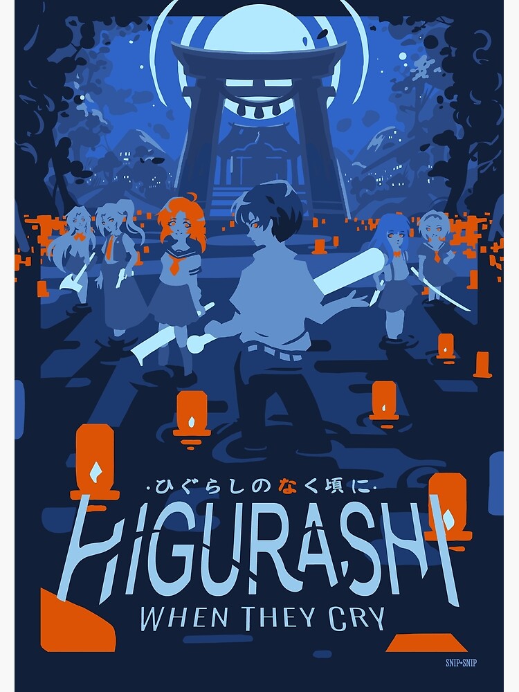 "Higurashi When They Cry" Poster for Sale by SnipSnipArt | Redbubble