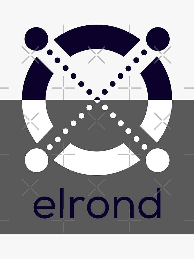 "Elrond Crypto Simple Clean Logo" Sticker for Sale by CryptoMoods ...