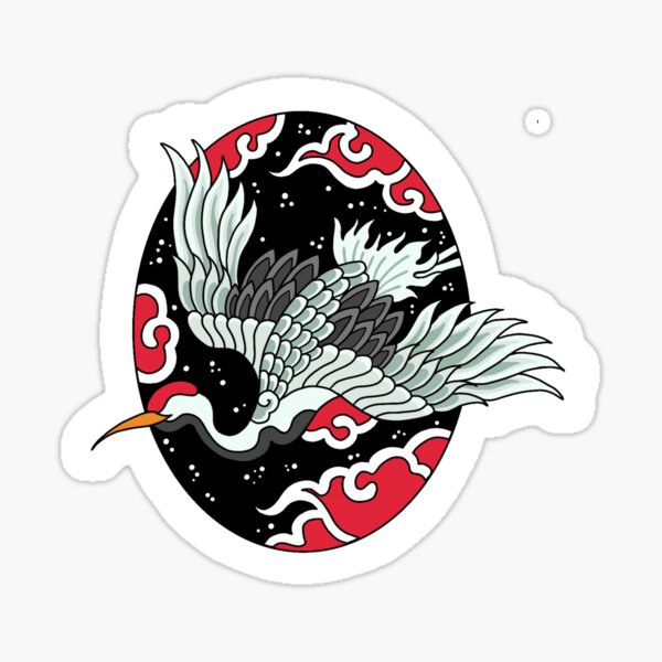 "Crane" Sticker for Sale by shylittlekittie | Redbubble