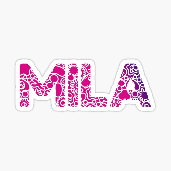 "MILA NAME" Sticker for Sale by YourStyleB | Redbubble
