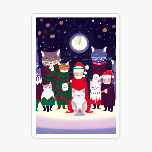 "A Caroling We Go" Sticker for Sale by TiltedCode | Redbubble