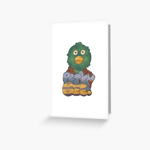 "Pesky Bee Duck (Don’t Hug Me I’m Scared)" Greeting Card for Sale by ...