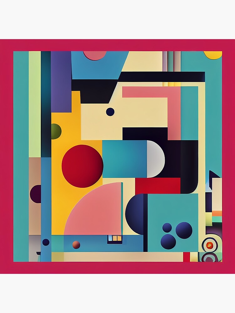 "Kandinsky inspiration geometric shapes" Poster for Sale by njiiz ...