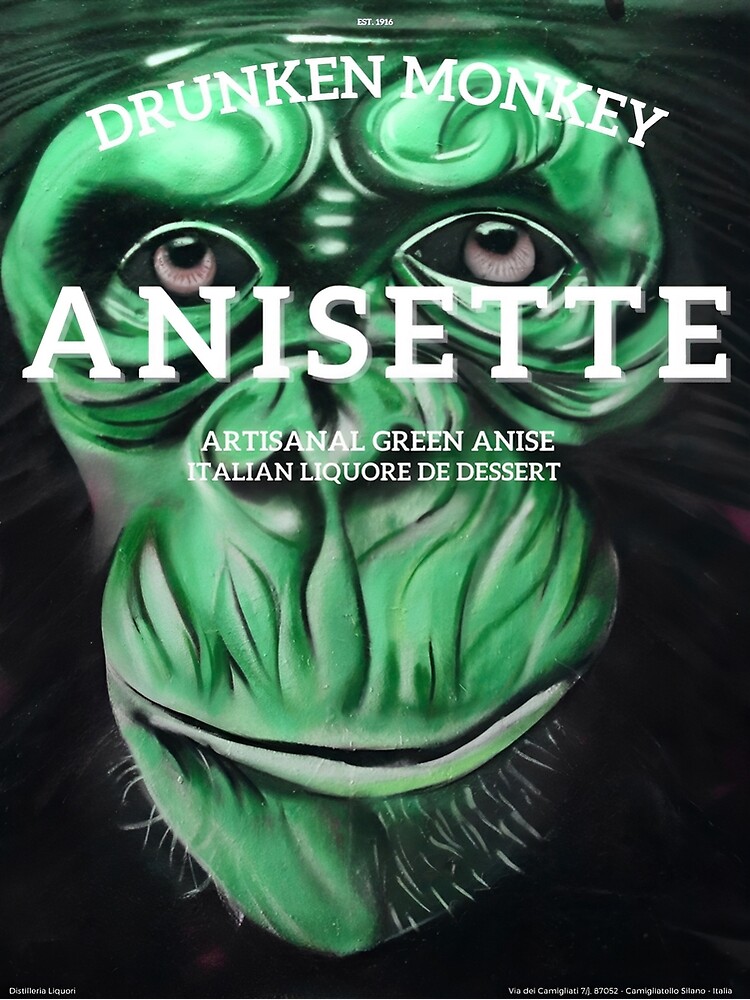 Lámina fotográfica «Green Anise Green Drunken Monkey Italian Anisette ...