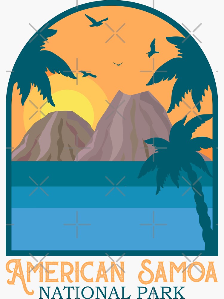 "American Samoa National Park" Sticker for Sale by sachpica | Redbubble