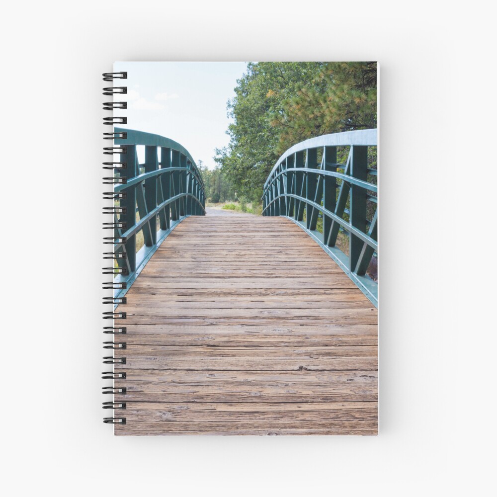 "Bridge at Woodland Lake Pinetop, AZ" Spiral Notebook for Sale by ...