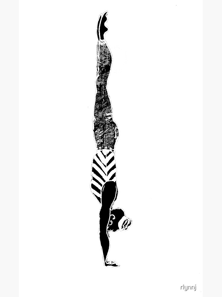 "inverted Handstand" Sticker for Sale by rlynnj | Redbubble