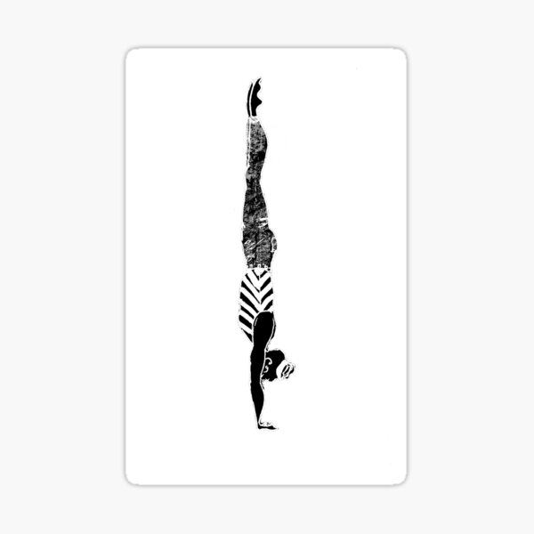 "inverted Handstand" Sticker for Sale by rlynnj | Redbubble