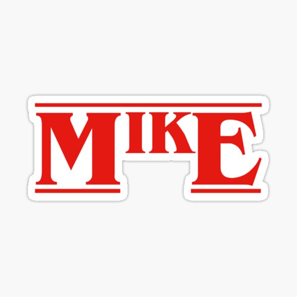 "Stranger Things - MIKE" Sticker for Sale by muscra3 | Redbubble