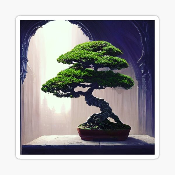 "Bonsai tree" Sticker for Sale by Domi2410 | Redbubble