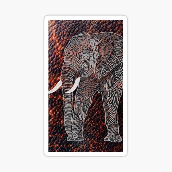 "Elephant Graphic | Safari | Gift Idea" Sticker for Sale by ...