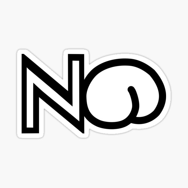 "No Buts Logo" Sticker for Sale by nobutsshop | Redbubble
