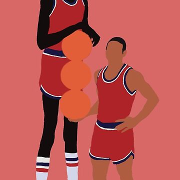 "Manute Bol And Muggsy Bogues Art" Sticker for Sale by RatTrapTees ...