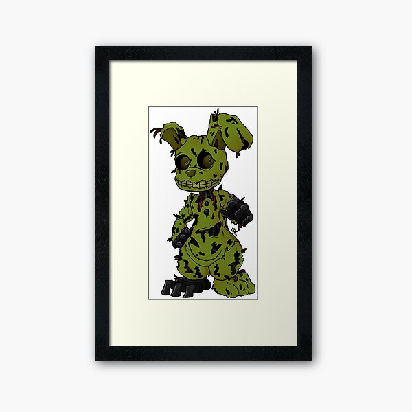 Fnaf 3 Springtrap Framed Art Print For Sale By Inkyblackknight
